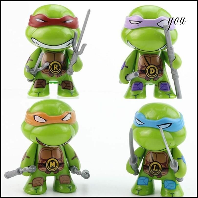4 шт Фигурки TMNT Черепашки ниндзя подростки мутанты Детские игрушки-you