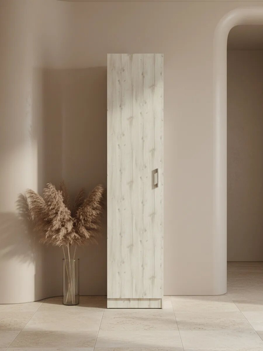 Деревянный шкаф пенал FRESTER распашной с полками в прихожую одежды, от производителя