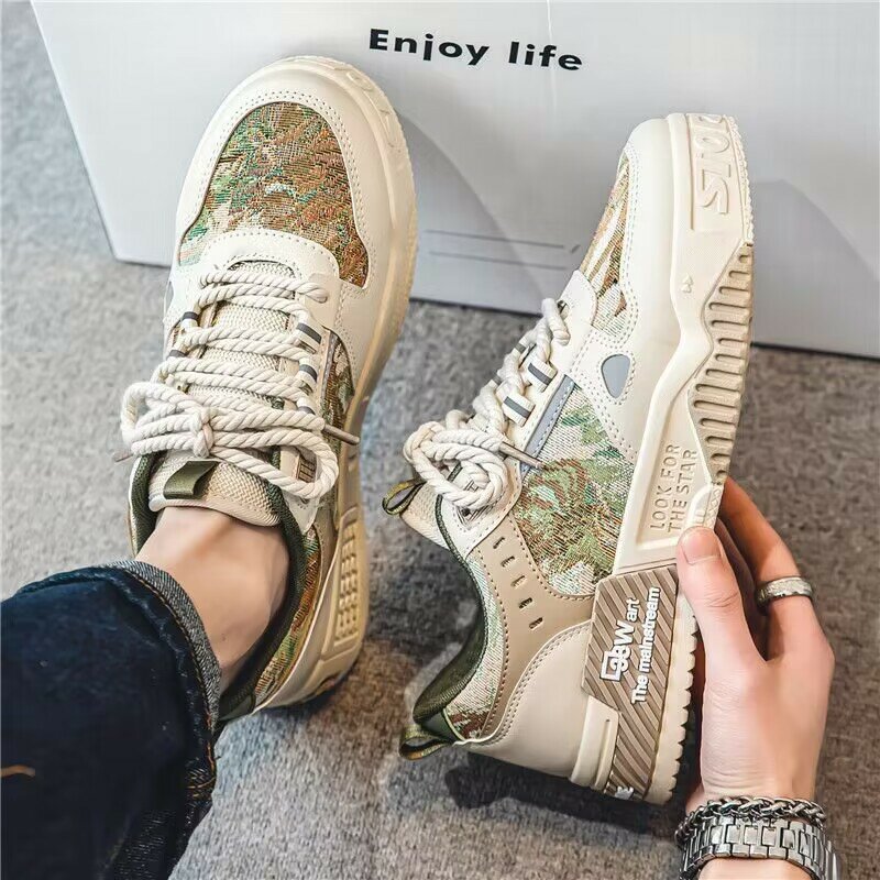 AIS Холстовые кеды Весна-лето Унисекс Дышащие Белые Холст