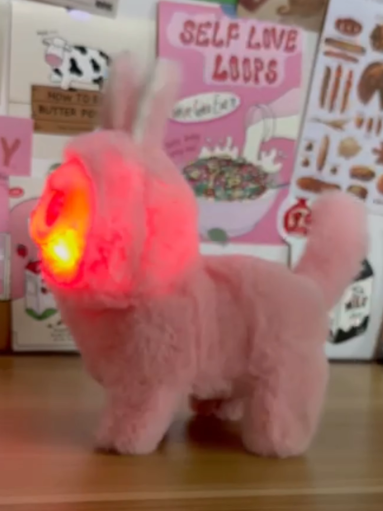 Милая и забавная абстрактная мягкая игрушка-собака из ткани, светящаяся абстрактная кукла в подарок. [Обновленная