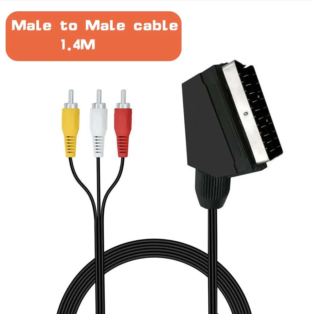 HDmatters Адаптер RCA-Scart Cable 1.4M