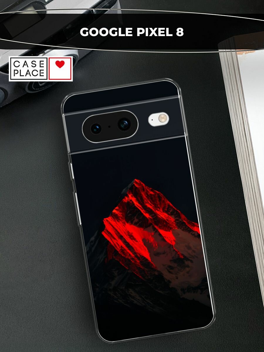 Чехол на Google Pixel 8 / Гугл Пиксель 8 с принтом Красная гора