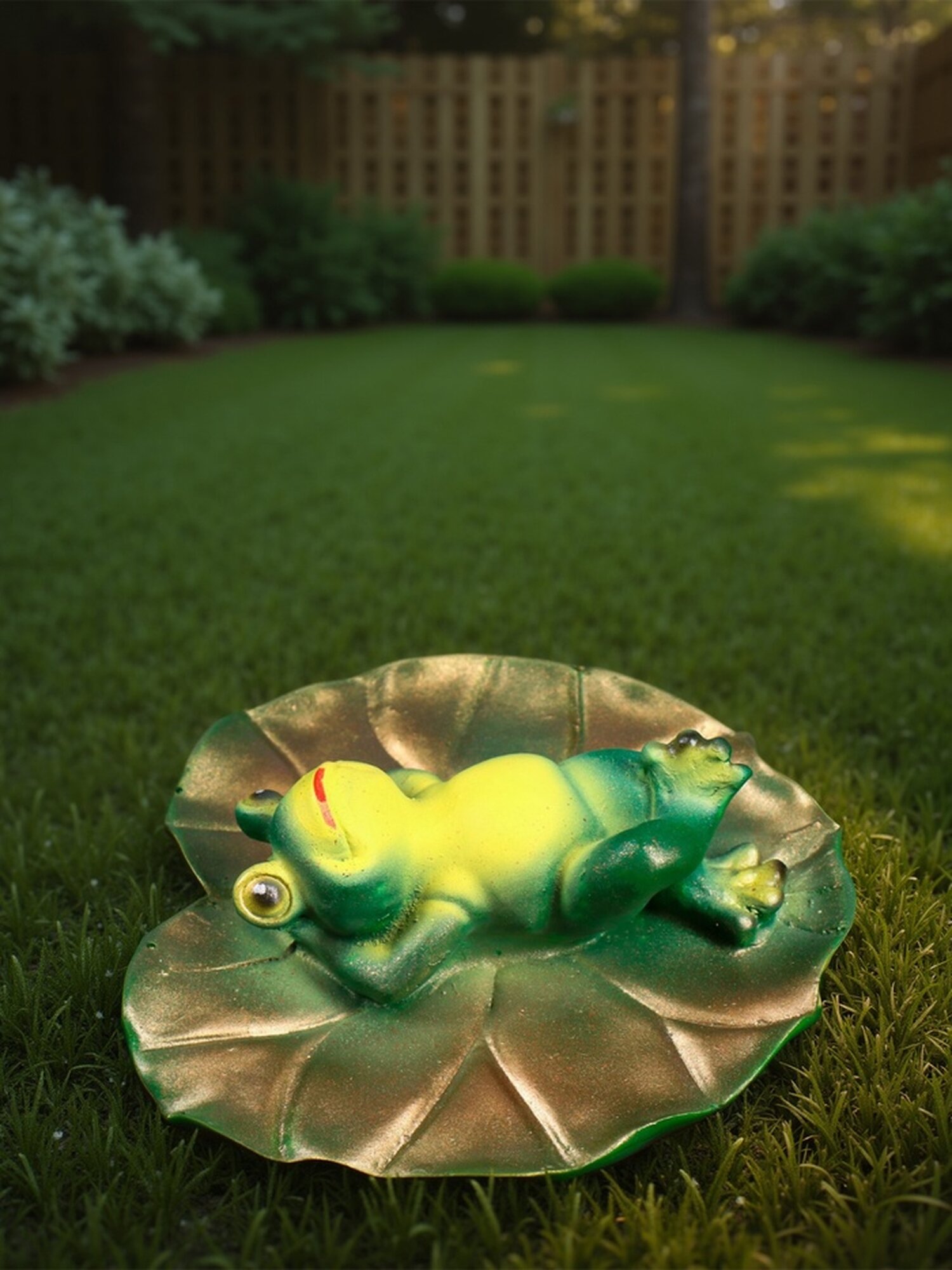 Садовая фигура Хорошие сувениры "Лягушка на спине", 13 х 6 см