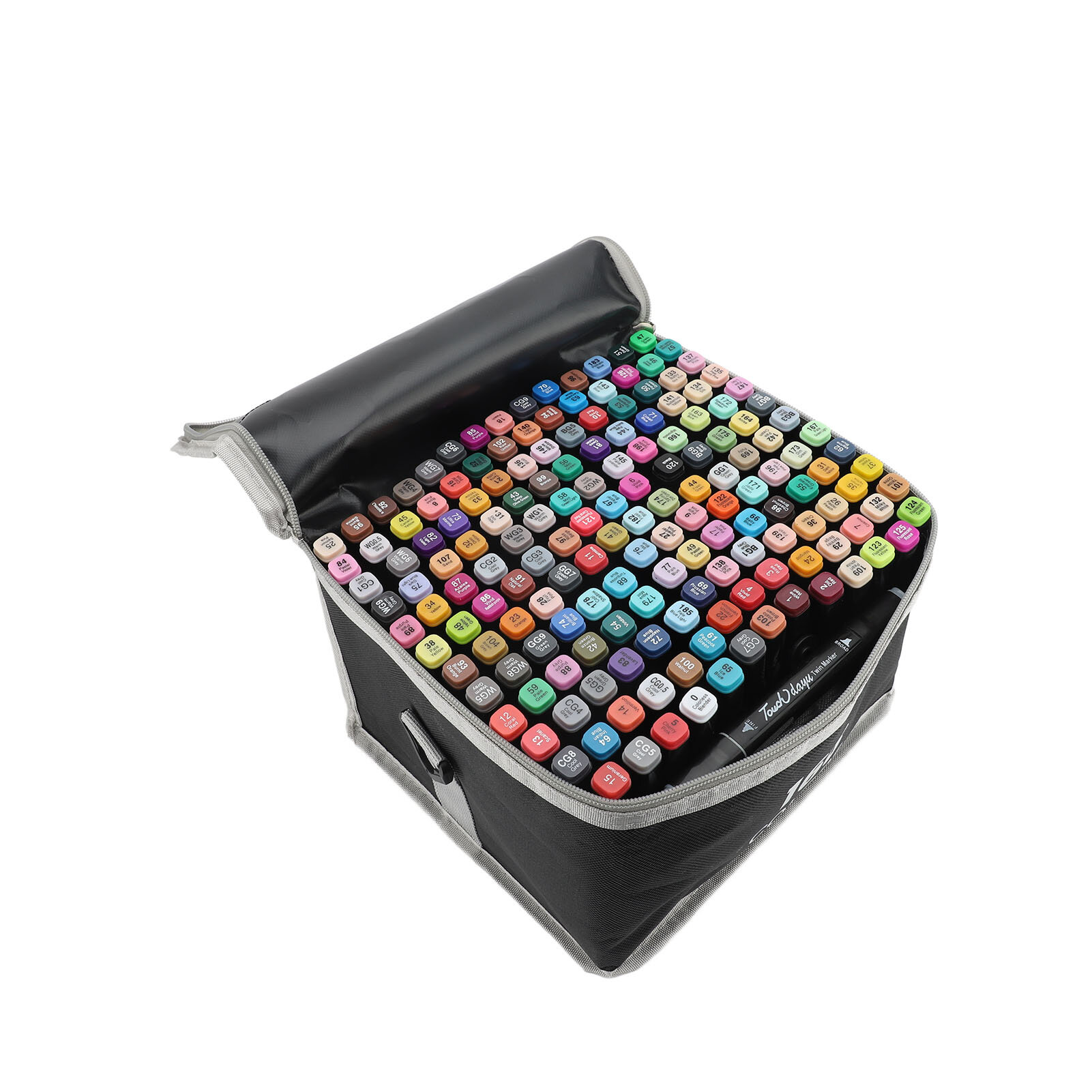 Набор спиртовых маркеров, художественные маркеры с двойным наконечником и сумкой для переноски, для раскрашивания, рисования, создания эскизов и рисования своими руками, 168 цветов