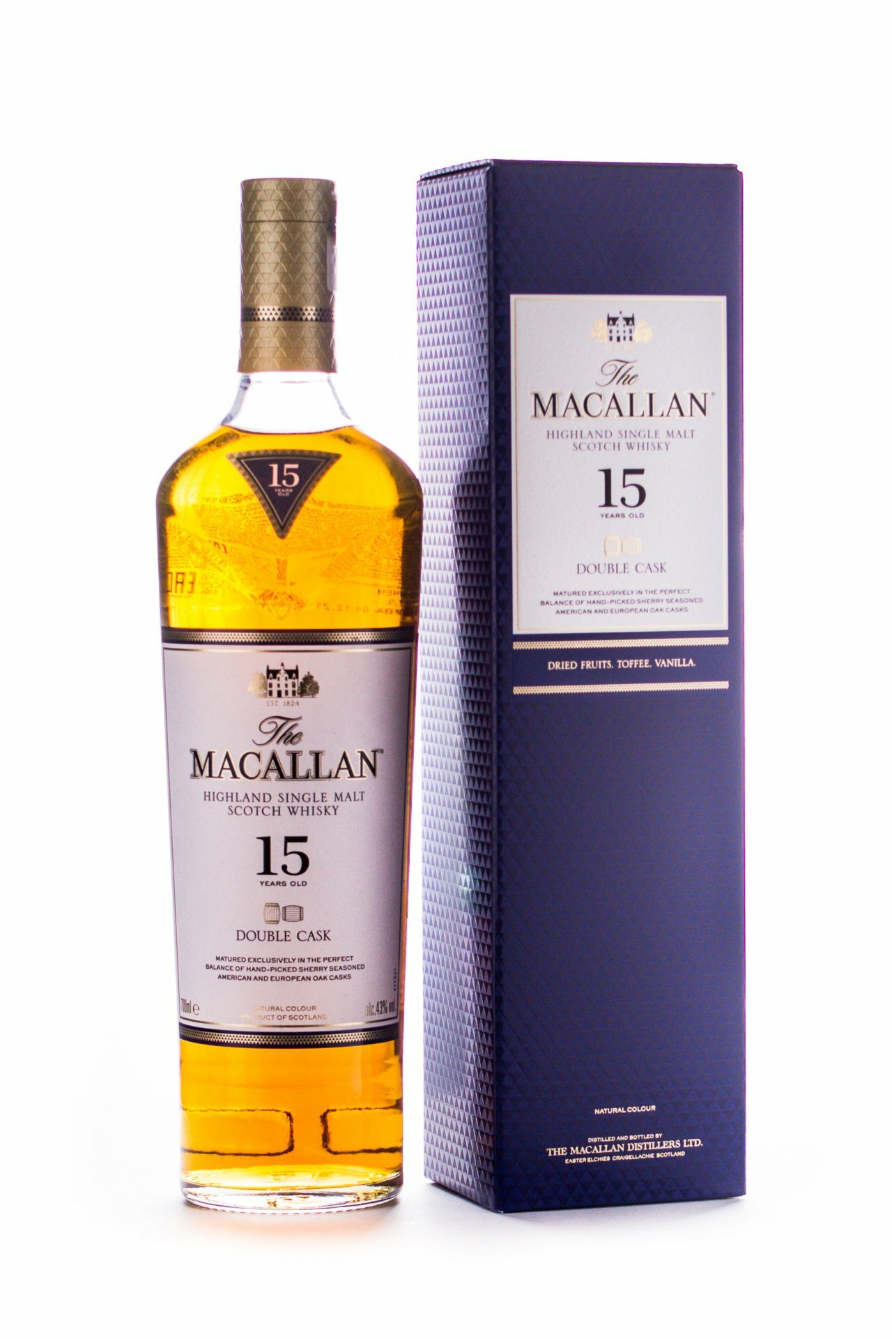 Виски Макаллан Дабл Каск 15 лет, в подарочной упаковке, 0.7л