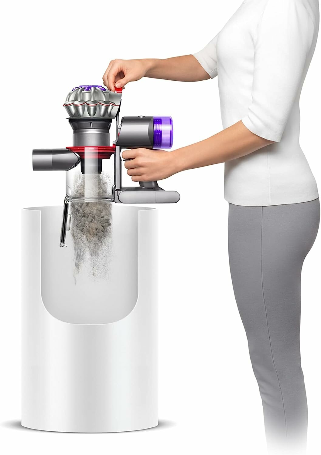 Пылесос ручной Dyson V8 Origin, сухая уборка, контейнер, silver/nickel — фото 1
