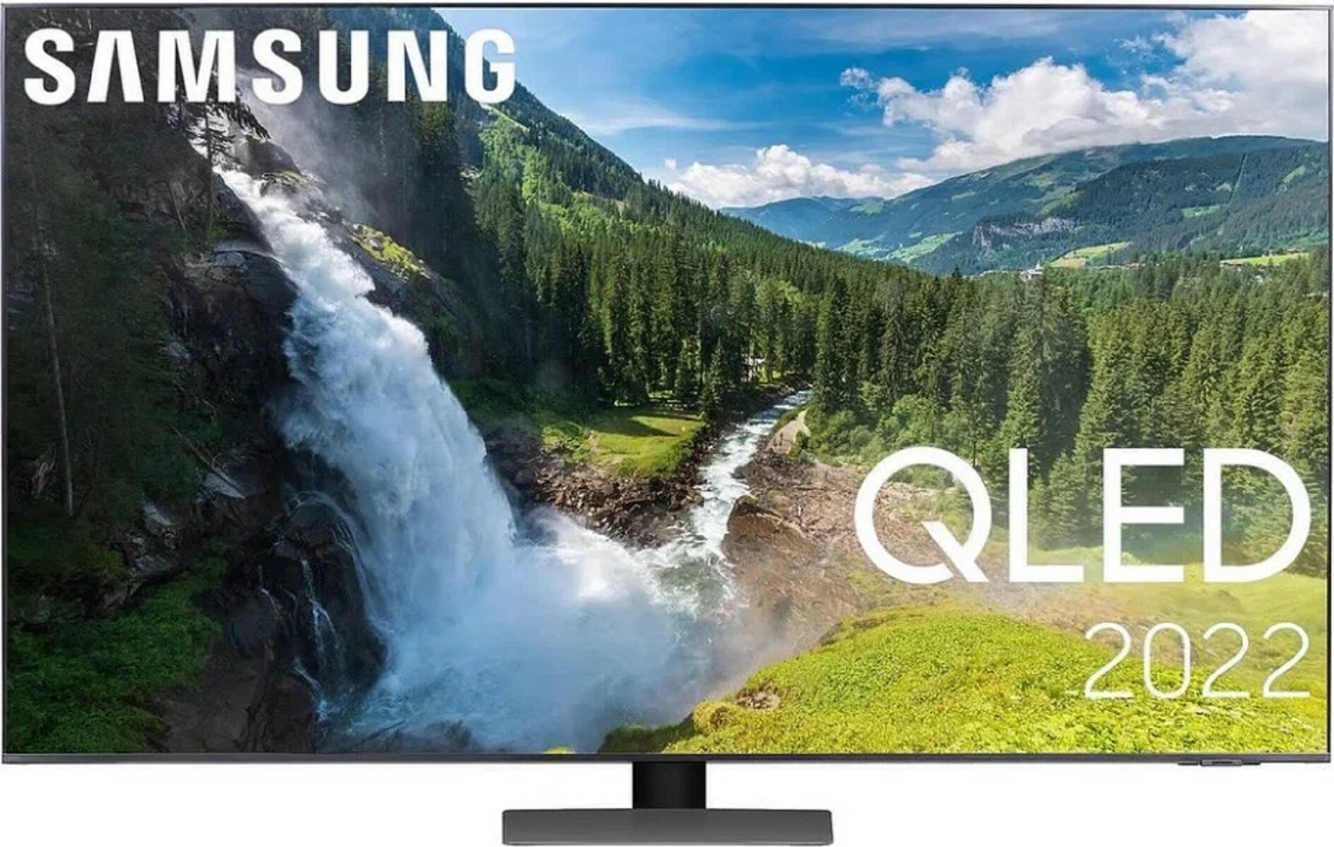 Телевизор Samsung QE75Q77BAT 2022 QLED, 3840x2160, Tizen, серый