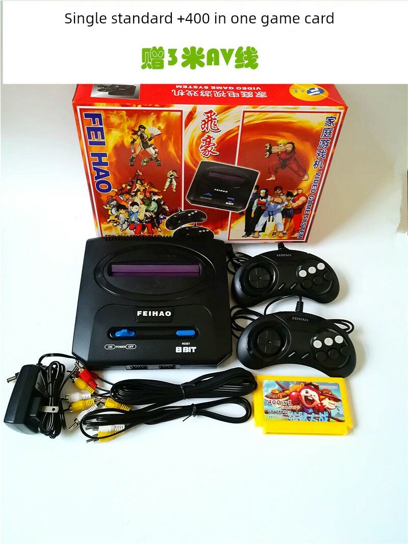 Ретро NES Classic игровая консоль 8-бит для телевизора с карtridge 400 в 1, базовая версия, красно-белый дизайн