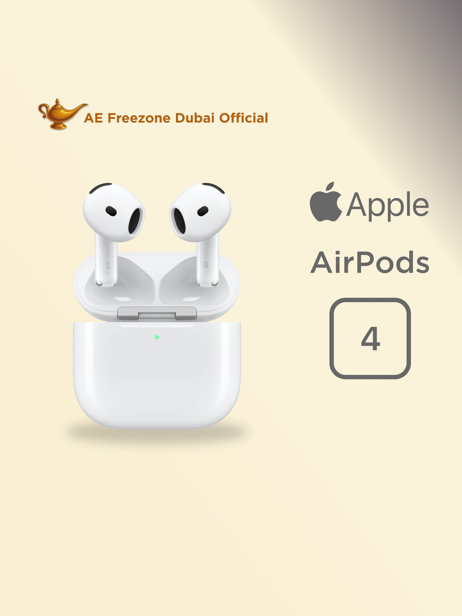Беспроводные наушники Apple AirPods 4, цвет White / Белый, (без ANC)