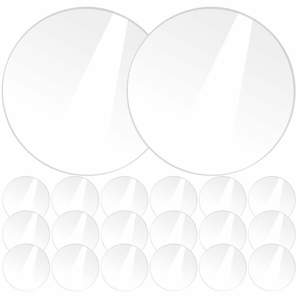 Прозрачные акриловые круглые панели 10 см, 20 шт, для творчества, фото, алтарной атрибутики и подарков, пластины для смешивания цветов и DIY декора