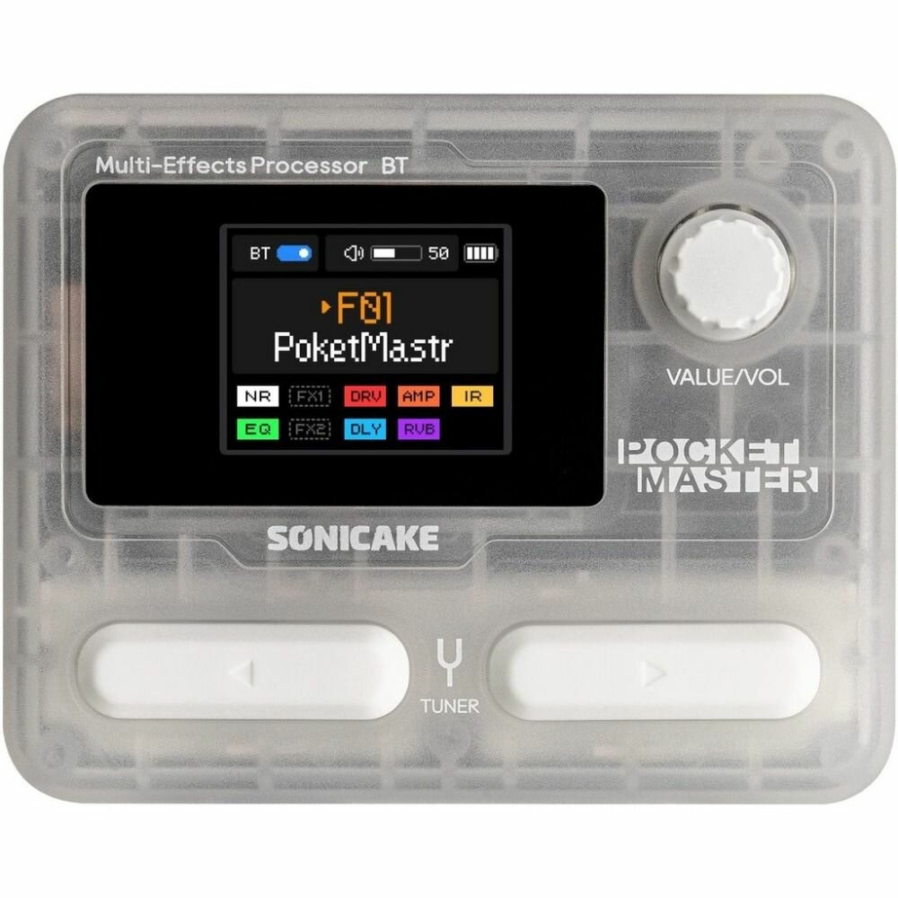 Sonicake Pocket Master Процессор Эффектов 9 Модулей,100 Ритмов/Пресетов, 20 Усил, Лупер Для Электрогитары
