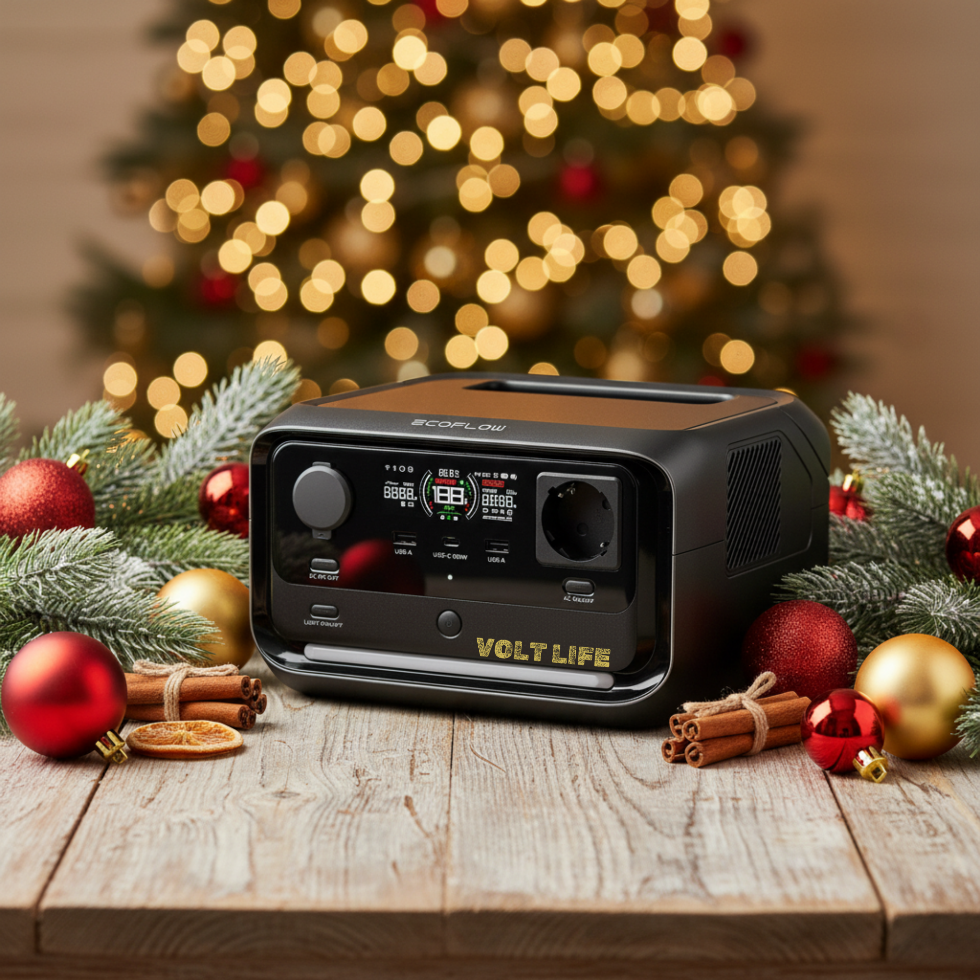 Портативная зарядная станция EcoFlow RIVER 3 Plus (емкость 286 Втч | технология X-Boost | мощность до 1200 Вт | UPS)