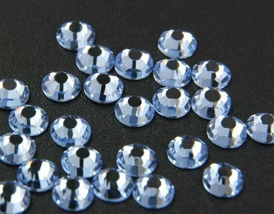 Стразы SS20 Light Sapphire Холодная фиксация / NONFIX 12 граней /12cut 1440 PCS