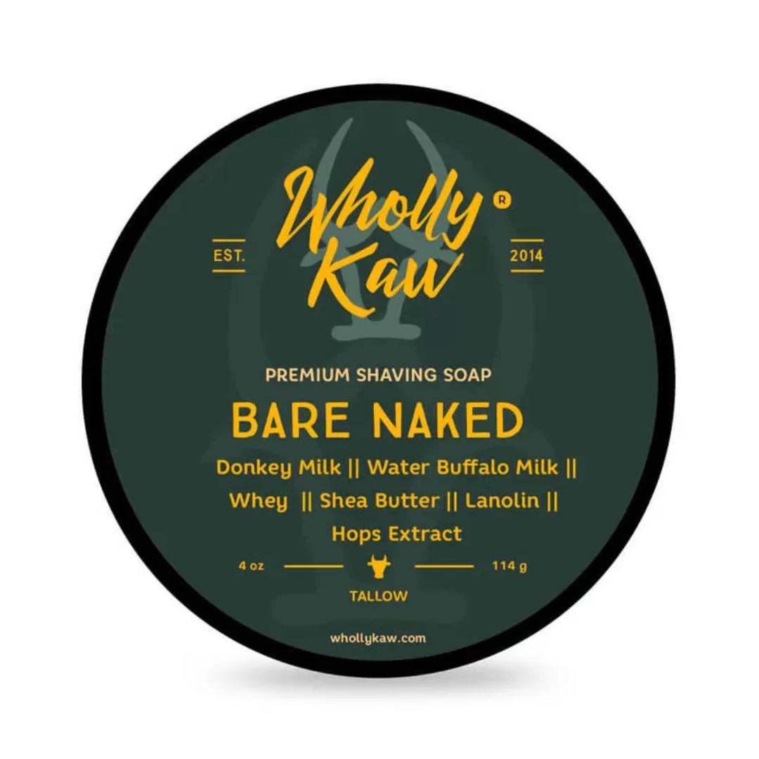 Мыло для бритья Wholly Kaw Bare Naked Shaving Soap, 114 гр.