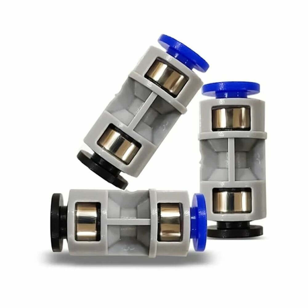 3 шт. соединителей для подающих трубок из птфэ для аксессуаров 3D-принтера Bambu Lab, тефлоновые трубные соединения для замены в 3D-принтере Bambulabs