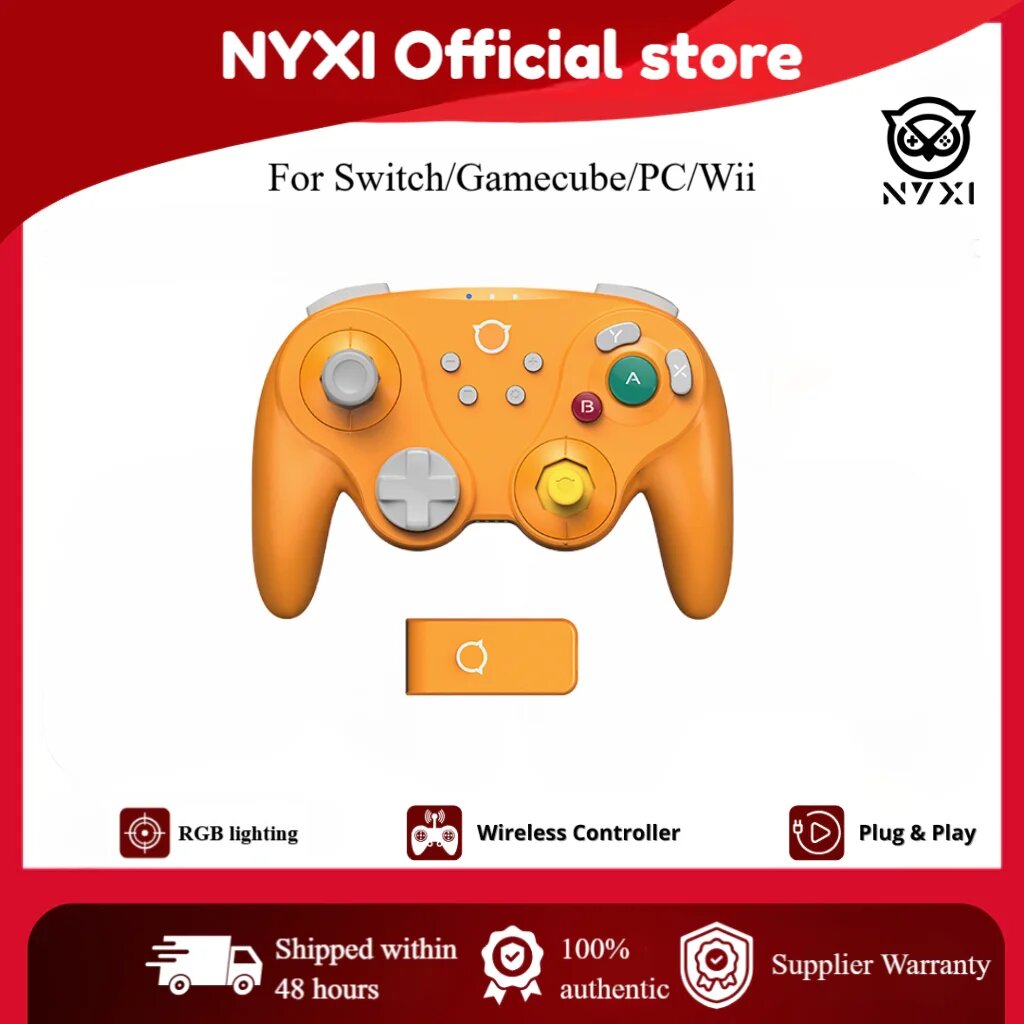 Беспроводной игровой контроллер NYXI Warrior для Nintendo Switch 2, GameCube PC, Bluetooth, эргономичный дизайн, улучшенный и.