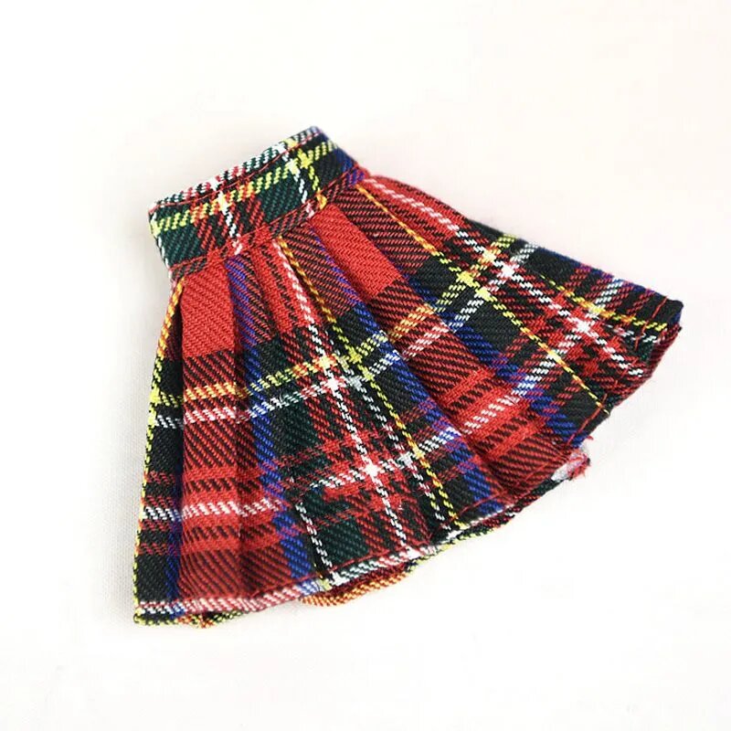 Плиссированная юбка косплей студентов юбки для куклы барби