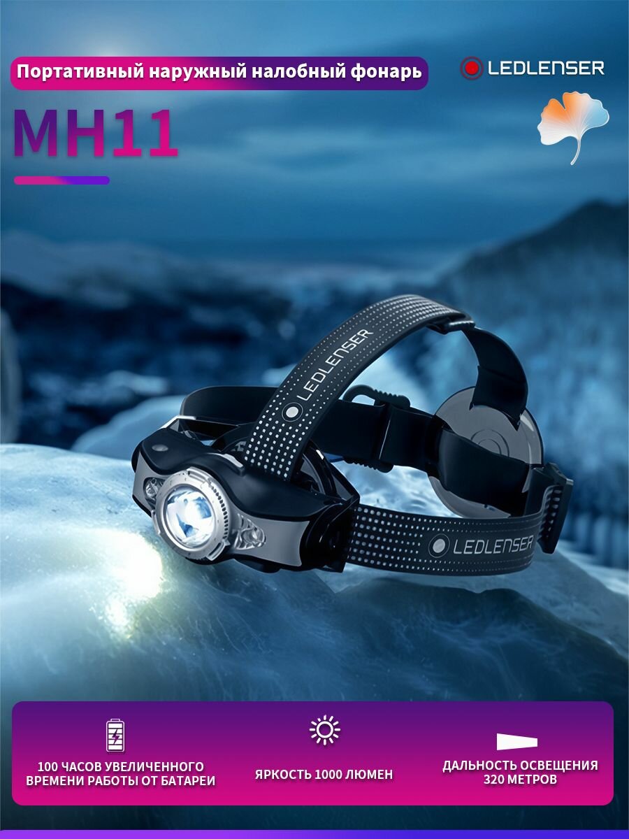 LED LENSER MH11Высокоинтенсивный налобный фонарь