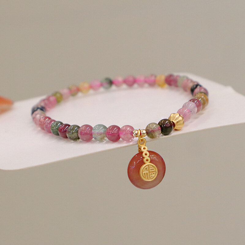 Браслет для гадания, YM Mall из нефрита и жемчугом Камень Приносит спокойствие