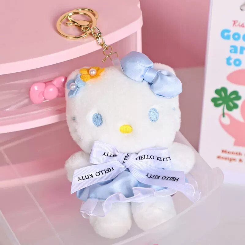 Оригинальный плюшевый кулон Hello Kitty, брелок для сумки Hello Kitty, игрушка-украшение, подарок на день рождения
