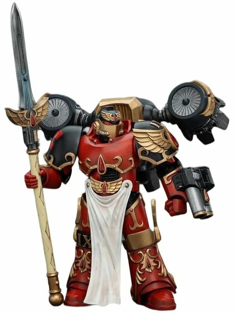 Подвижная фигурка JOYTOY Warhammer The Horus Heresy Blood Angels Dawnbreaker Cohort Dawnbreaker Champion. Коллекция игрушек на день рождения LingXi toys
