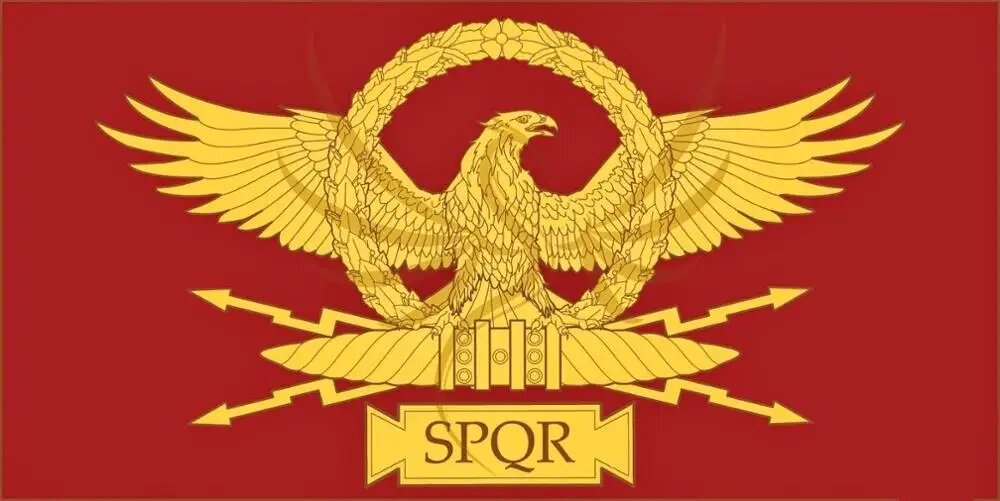Флаг SPQR Римская империя 90x150 см 90 х 150 см, 2 Grommets