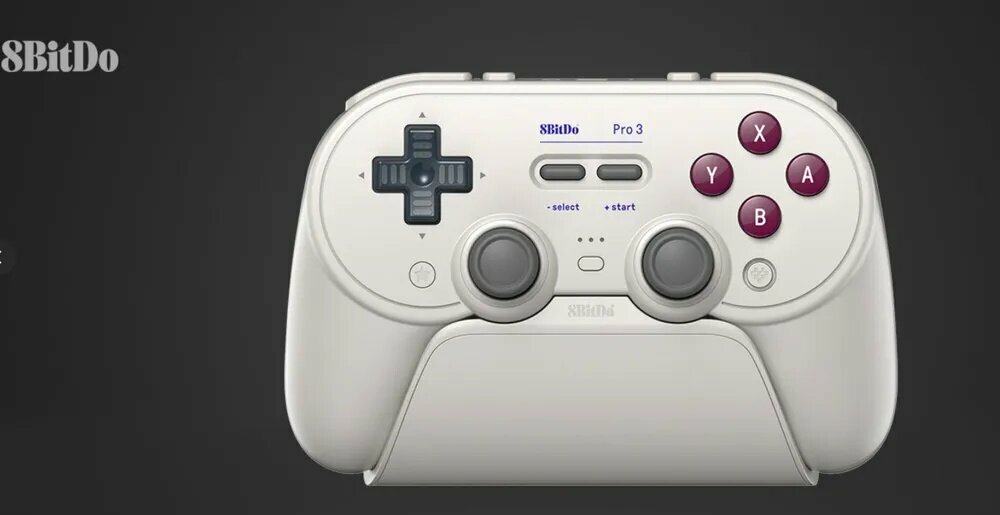 Контроллер Bluetooth 8BitDo Pro 3 для Switch/Switch 2 джойстики TMR, сменные кнопки ABXY, кнопка Pro Back, зарядная док-станция, триггеры на эффекте Холла