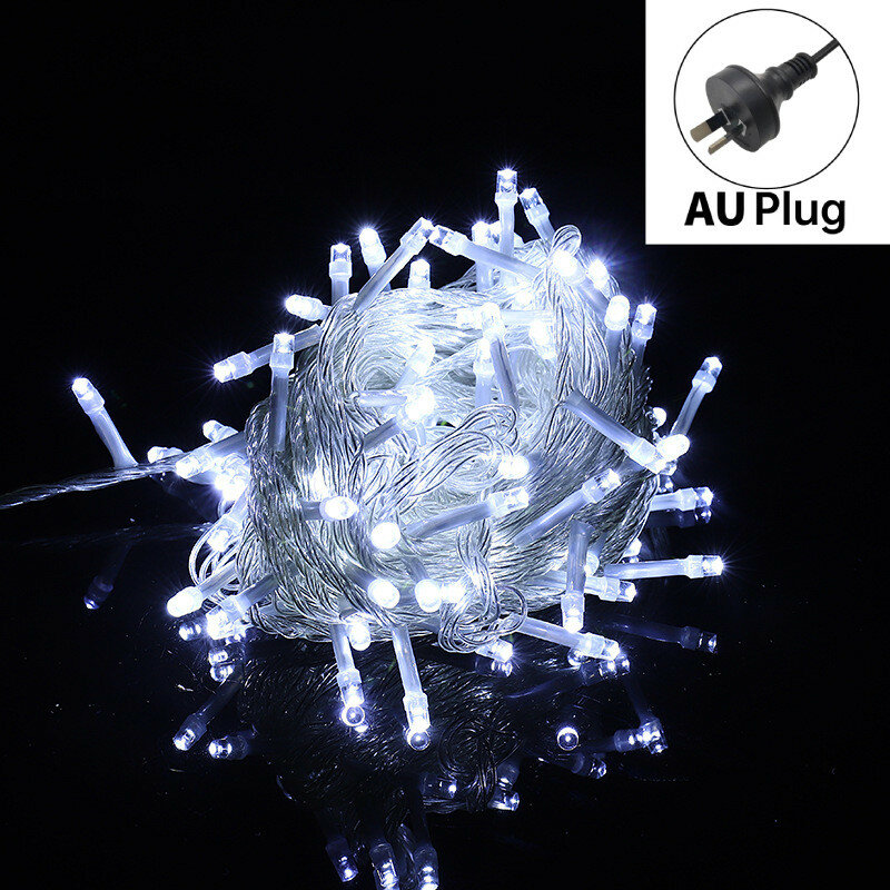 Светодиодная гирлянда световой дождь бренд не указан восемь режимов водонепроницаемый уличный освещение для дня рождения белый