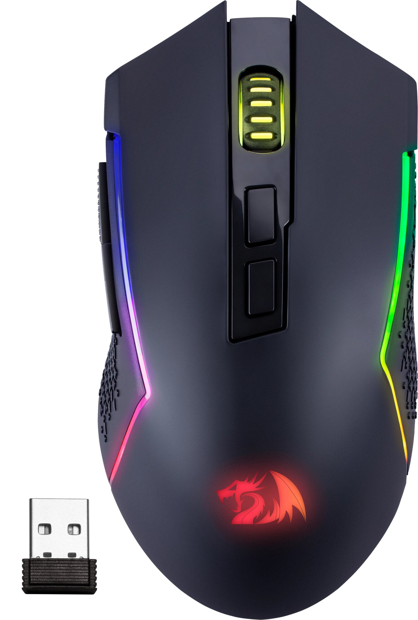 Мышь Redragon Trident, проводная/беспроводная, оптическая, RGB-подсветка
