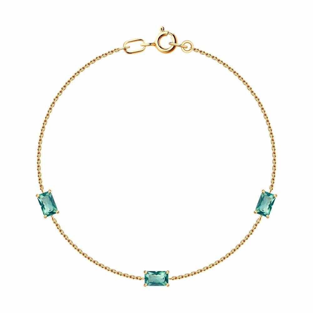 Браслет, красное золото, 585 проба