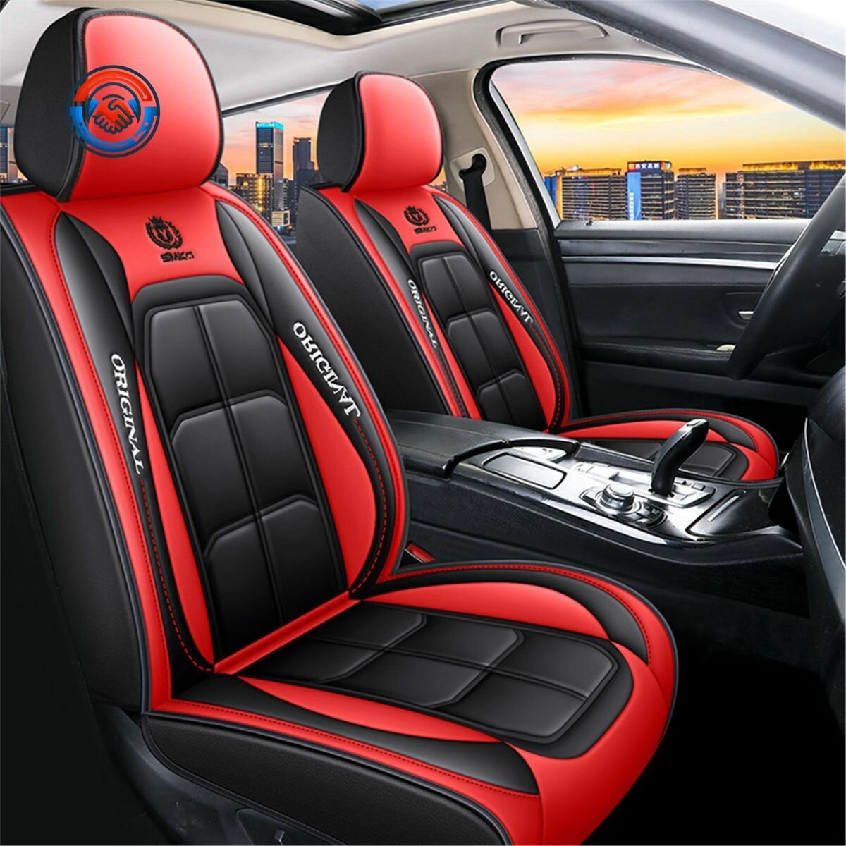 Универсальный чехол на переднее сиденье авто, водонепроницаемый и дышащий, совместим с подушками безопасности, с карманом для мелочей, лёгкая установка, защита от шерсти и грязи, подходит на 95% автомобилей