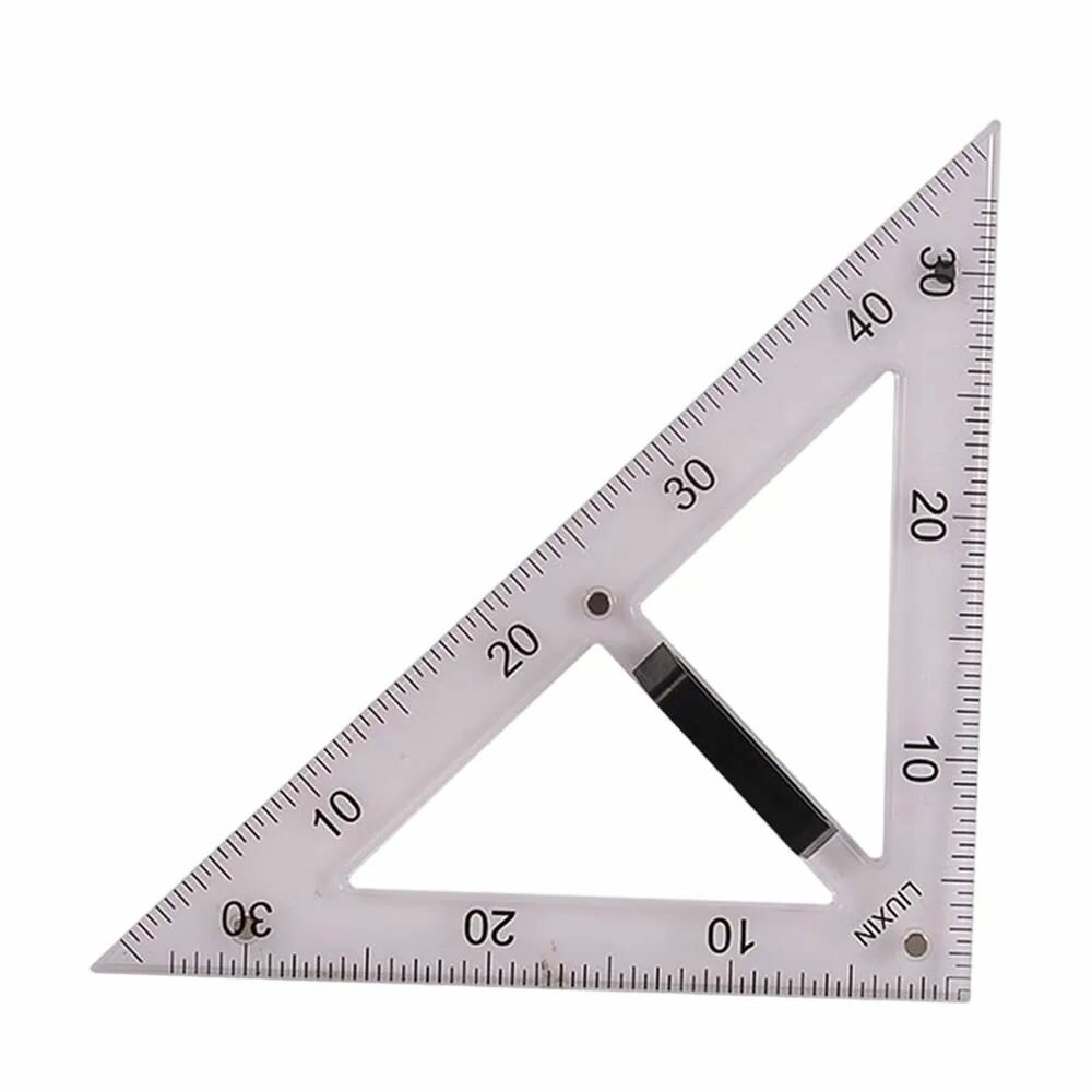 Большая геометрическая линейка для преподавания, 45 градусов, для доски, учителя, черной доски, с четкой шкалой