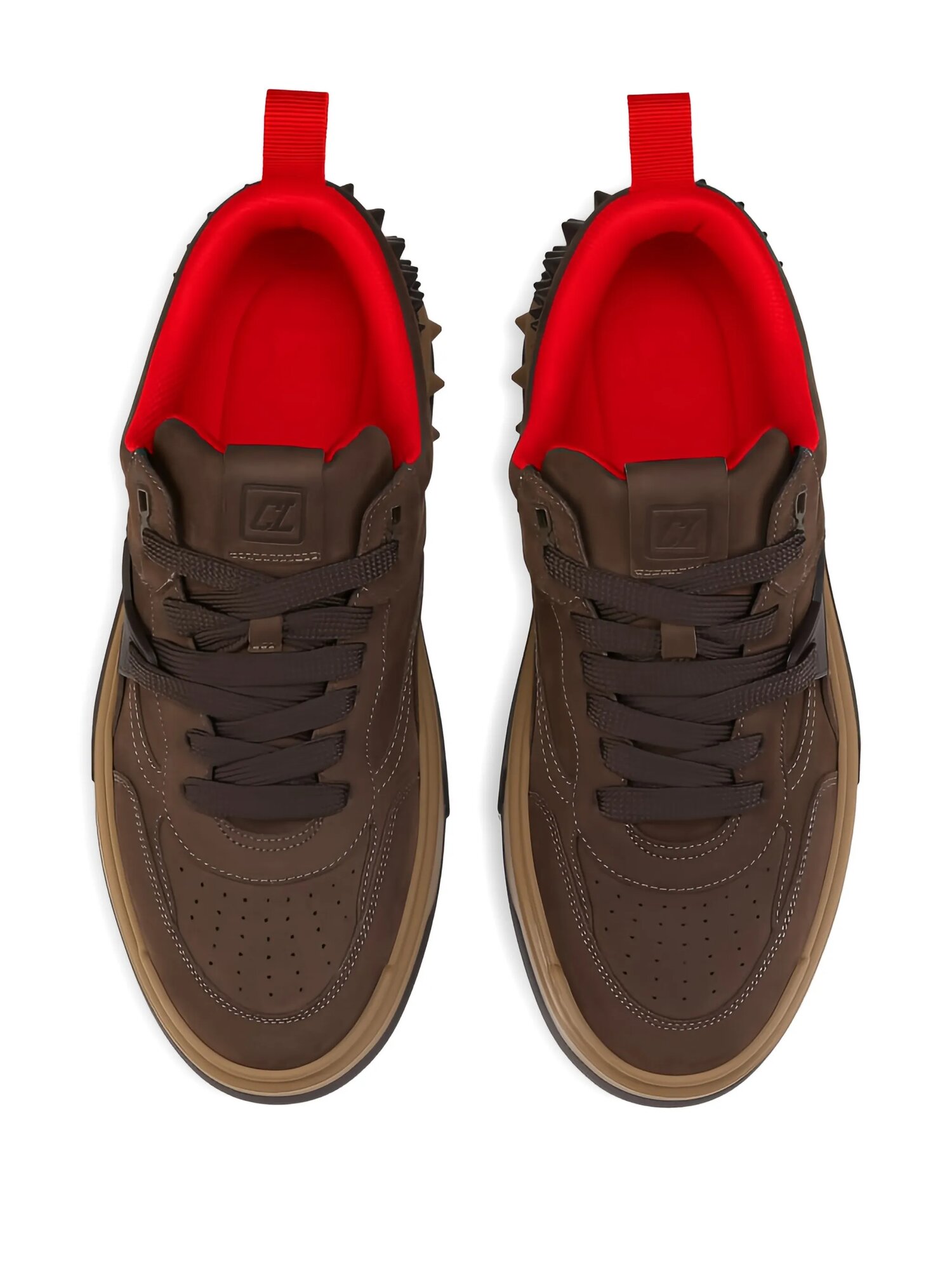Кроссовки Christian Louboutin Astroloubi, размер 40, коричневый/серый/оранжевый — фото 1