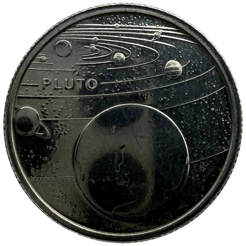 Турция 1 куруш 2022 г. (Планеты Солнечной системы - Плутон)