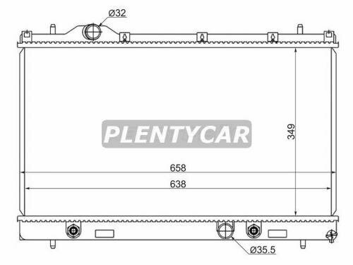 Радиатор chrysler/dodge neon 1.6/2.0 99- Sat CR000600 Chrysler: 5014580AA 5080574AA 5014581AA. General Motors: