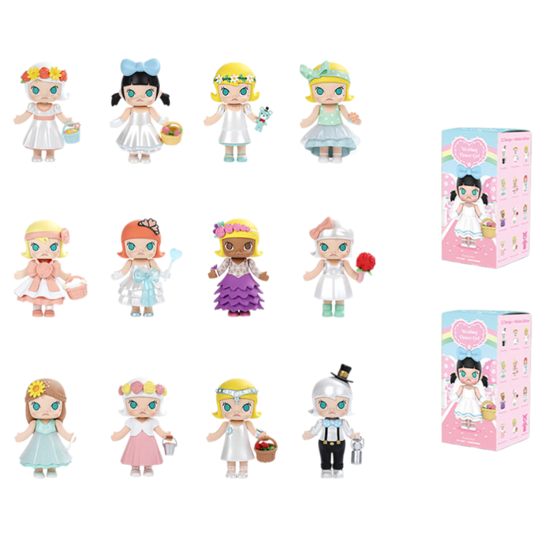 Коллекционная фигурка POP MART Molly Flower Girl, 2 шт.
