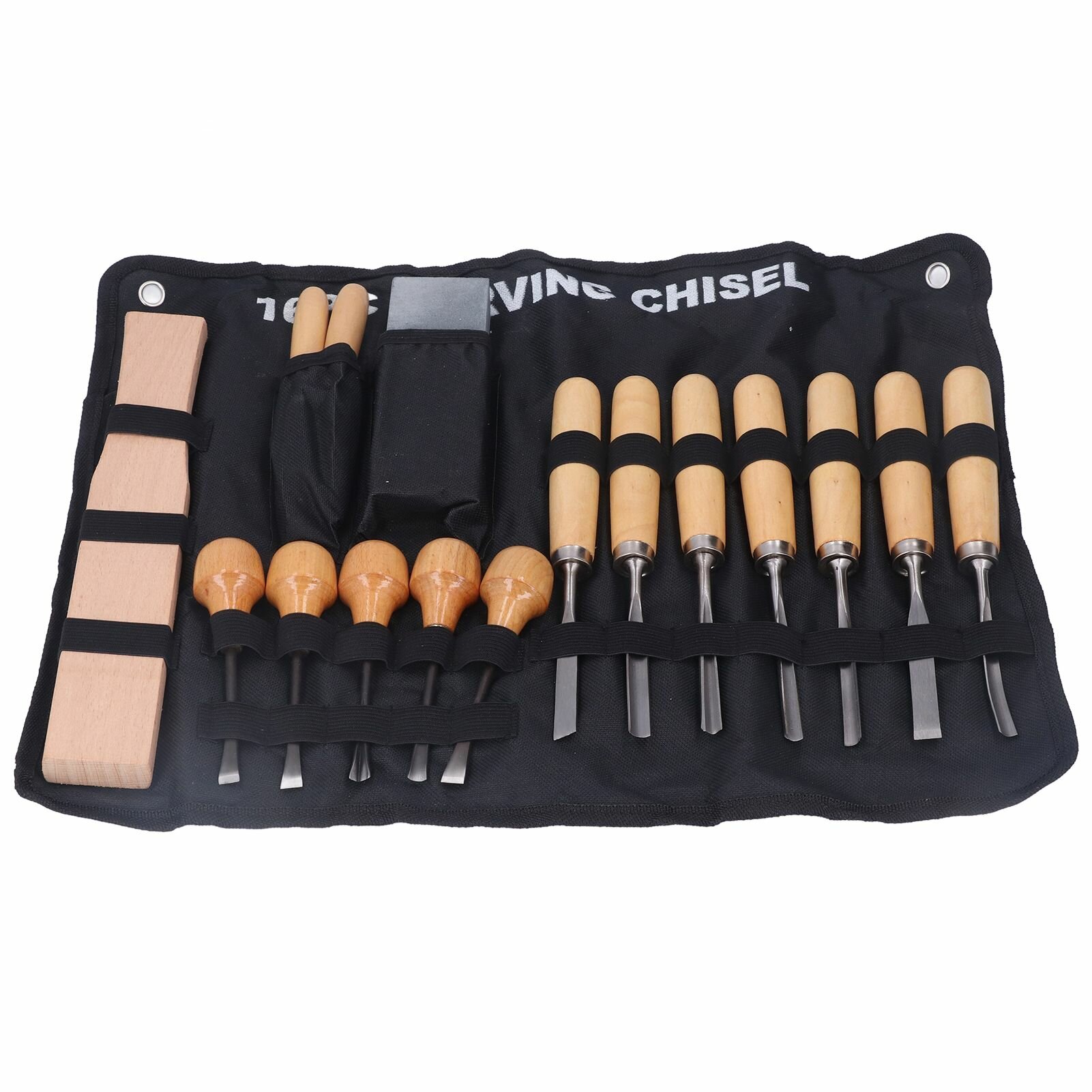 16 шт. набор инструментов для резьбы по дереву, стальной набор долото для деревообработки, нож для резьбы, ручной инструмент