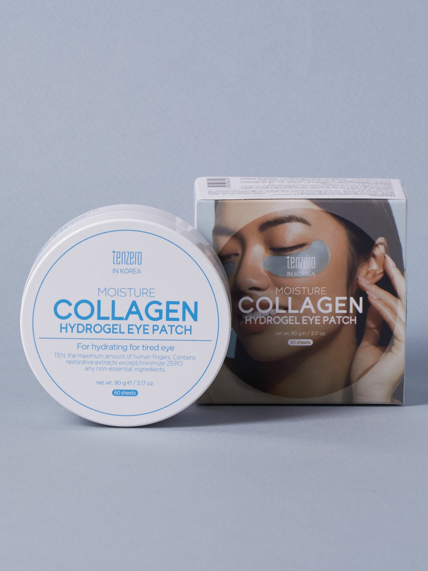 TENZERO Гидрогелевые патчи под глаза с коллагеном 90г (60шт) Moisture Collagen Hydrogel Eye Patch