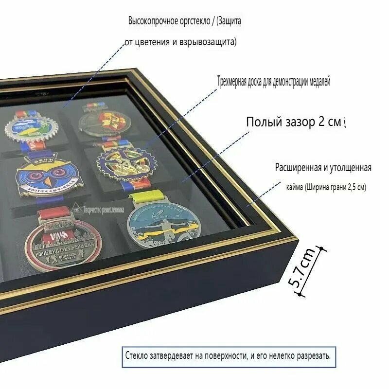 Медаллер, практичный товар для повседневного использования дома и в поездках, удобная конструкция — фото 1