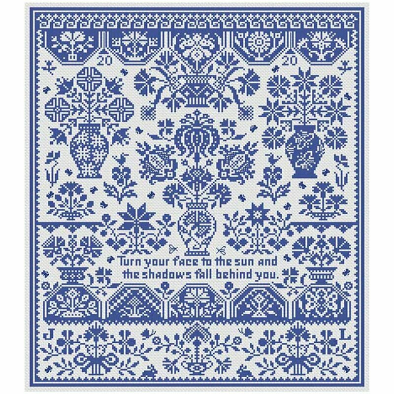 Наборы для вышивки крестом "Садовая буква" 14CT unprint canvas