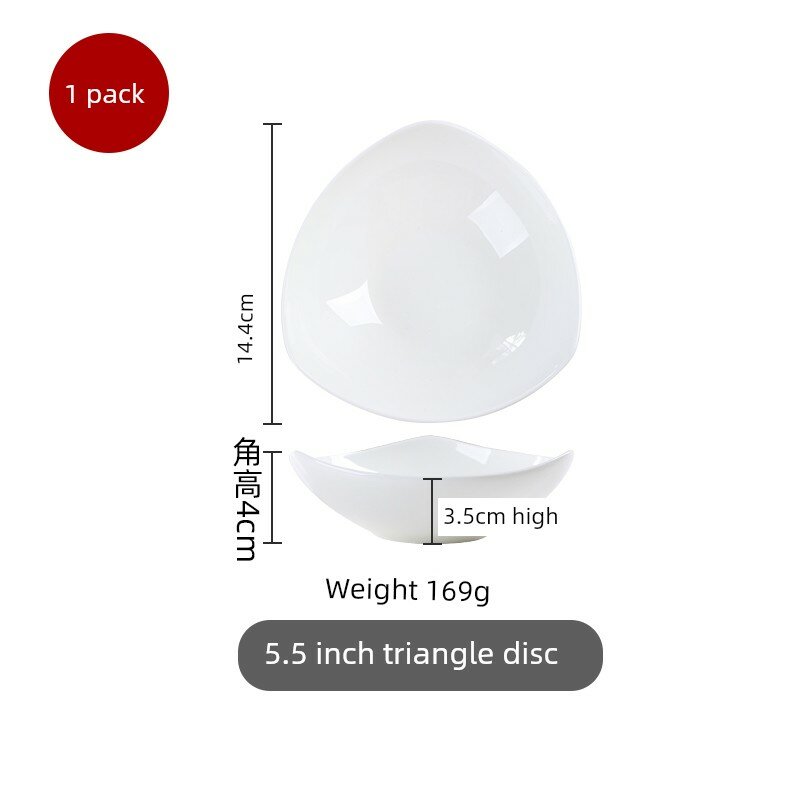 Тарелка из костяного фарфора для дома, модная тарелка для супа, 7inch керамических тарелок, посуда, большая обеденная