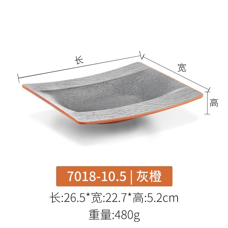 Японский стиль ужин пластины меламин прямоугольная плита глубокий салат пластины творческой характеристикой