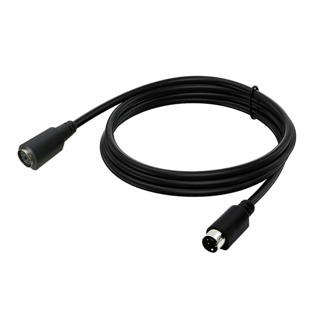 С видео кабель Mini Din 4 Pin Male to Male золотистый