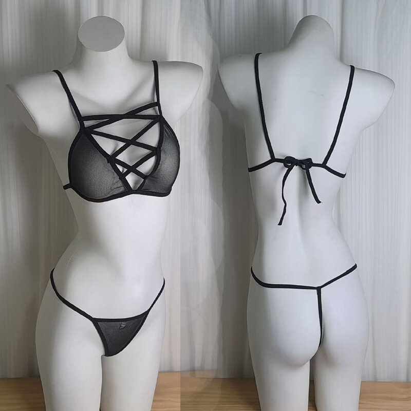 Сексуальный кружевной боди с открытой промежностью, прозрачным дизайном, обнажающим грудь и состоящий из трех частей. 18