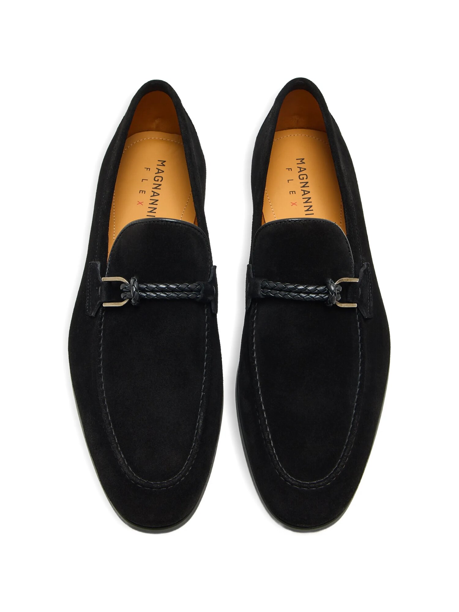 Лоферы MAGNANNI Braided-strap loafers, размер 47, black/black — фото 1