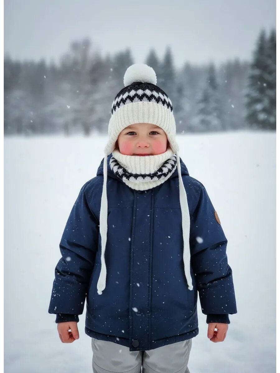 Шапка Зима2025-2026 для девочек