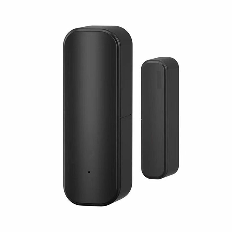 D5Датчик Магнитного Открытия Двери Tuya WiFi Smart, Совместимый С И Home, Черного Цвета, Для Использования В Доме.
