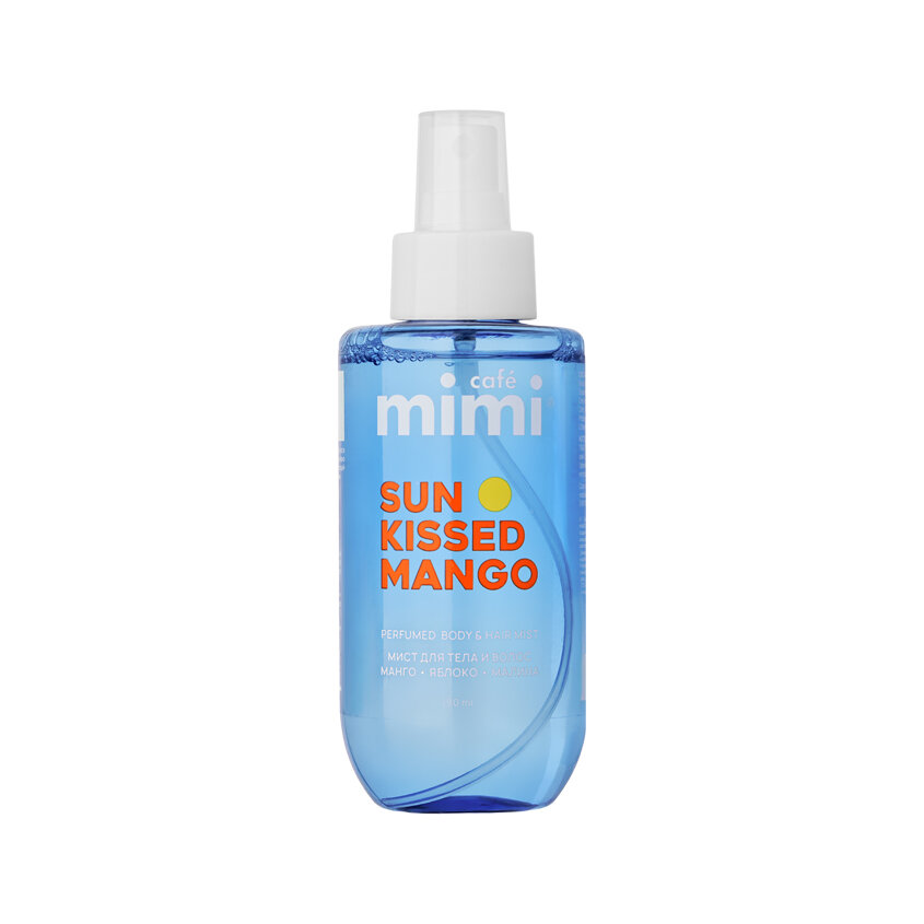 Мист для тела и волос CAFE MIMI Sun-Kissed Mango парфюмированный (манго, яблоко, малина) 190 мл
