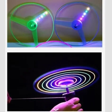 Цветная светящаяся портативная летающая тарелка