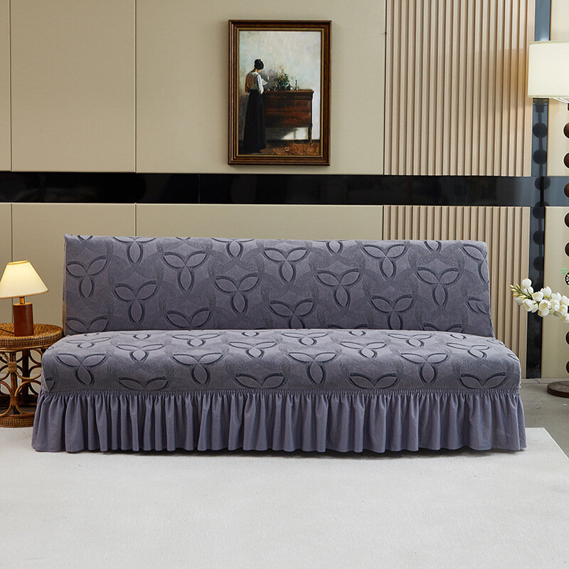 Чехол для дивана без подлокотников, утолщенный, полный обхват, эластичная ткань, чехол для дивана-кровати, складной, универсальный для всех сезонов